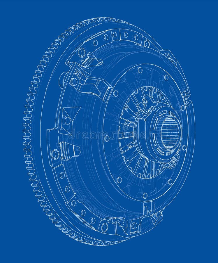 Clutch Drawing Engine Stock Illustrations – 128 Clutch Drawing Engine ...