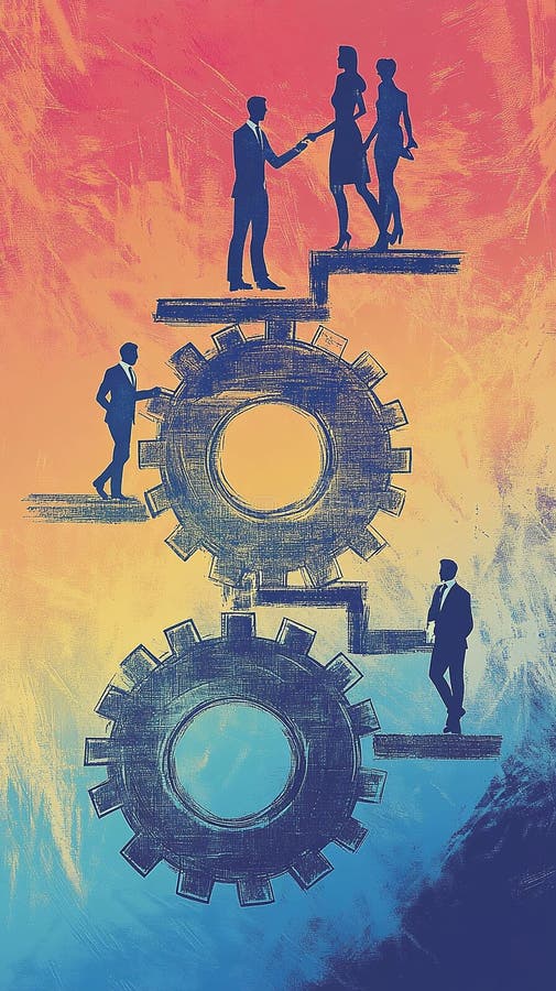 Sketch of a Collaborative Corporate Process Symbolizing the Role of ...