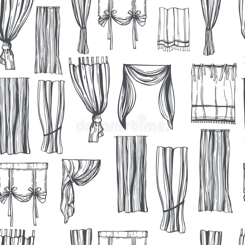 Theatre Curtain Drawing Hand Stock Illustrations – 91 Theatre Curtain ...