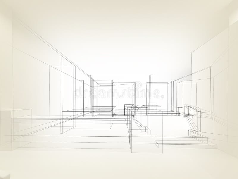 Sketch Design of Counter Bar Stock Illustration - Illustration of ...