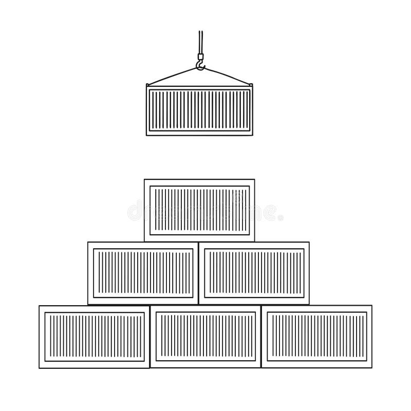 Sketch Different Containers. Hand Drawn. Vector Set Stock Illustration ...