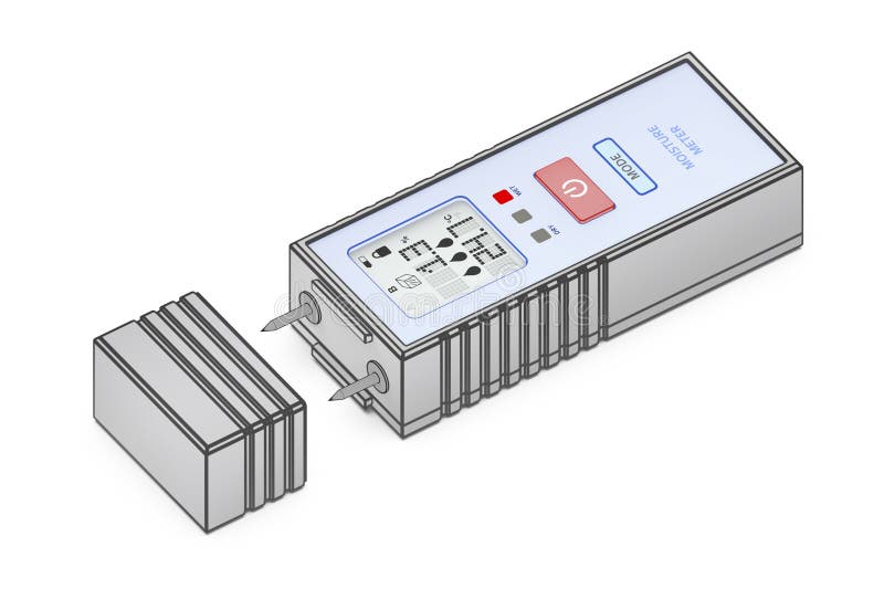 Digital Moisture Meter Stock Illustrations – 409 Digital Moisture Meter ...