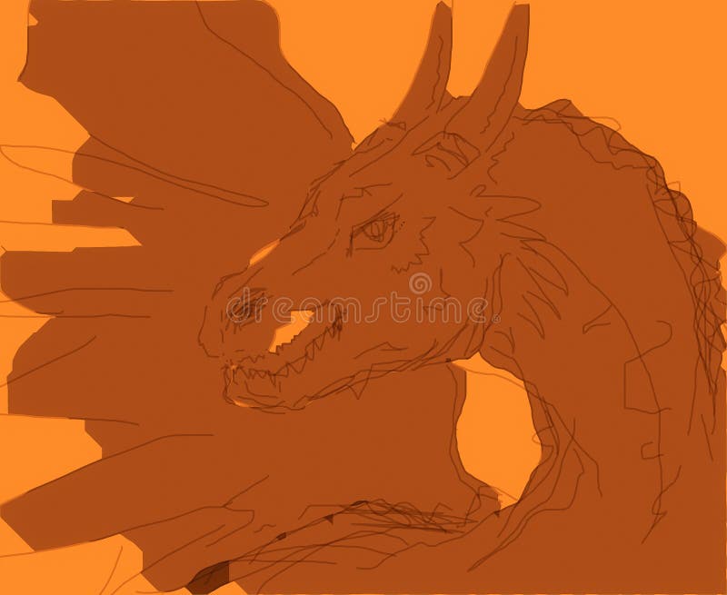 Computer Drawn Dragon