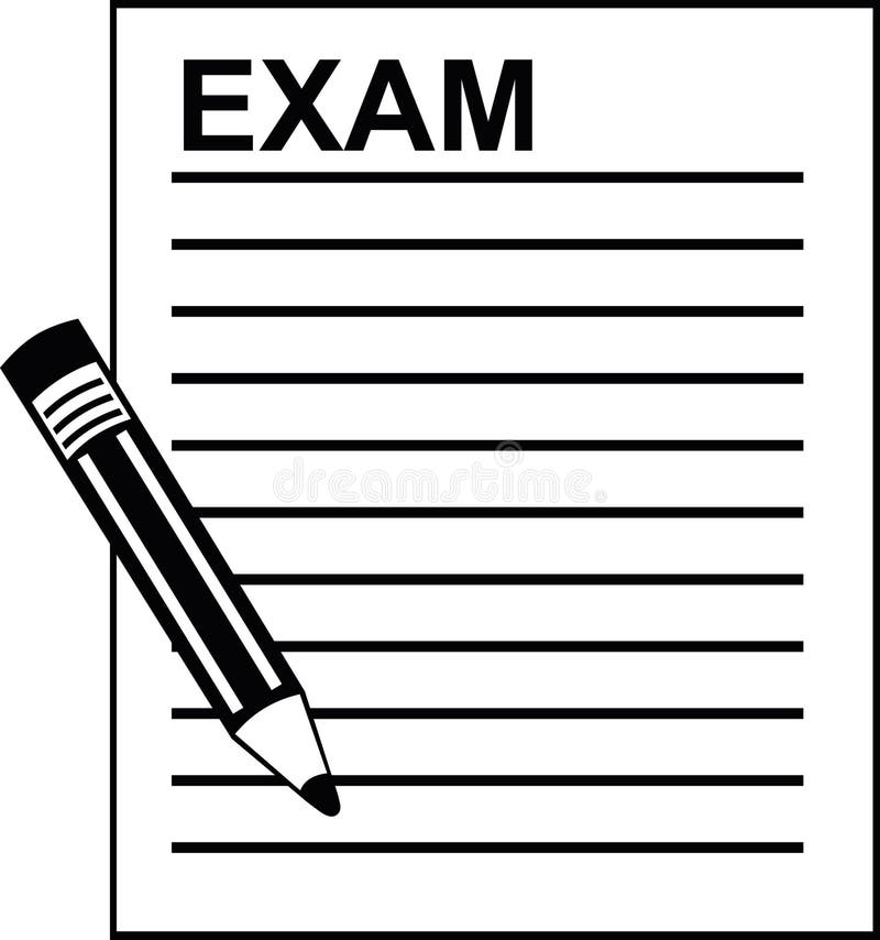 School Exam Black White Stock Illustrations – 4,742 School Exam Black ...