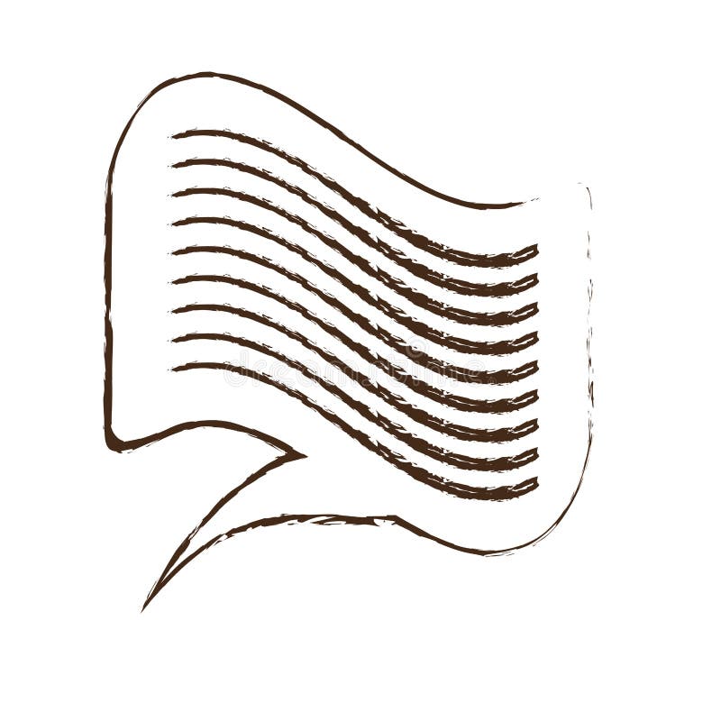 Sketch Draw Bubble Speech Message Dialogue Stock Illustration ...