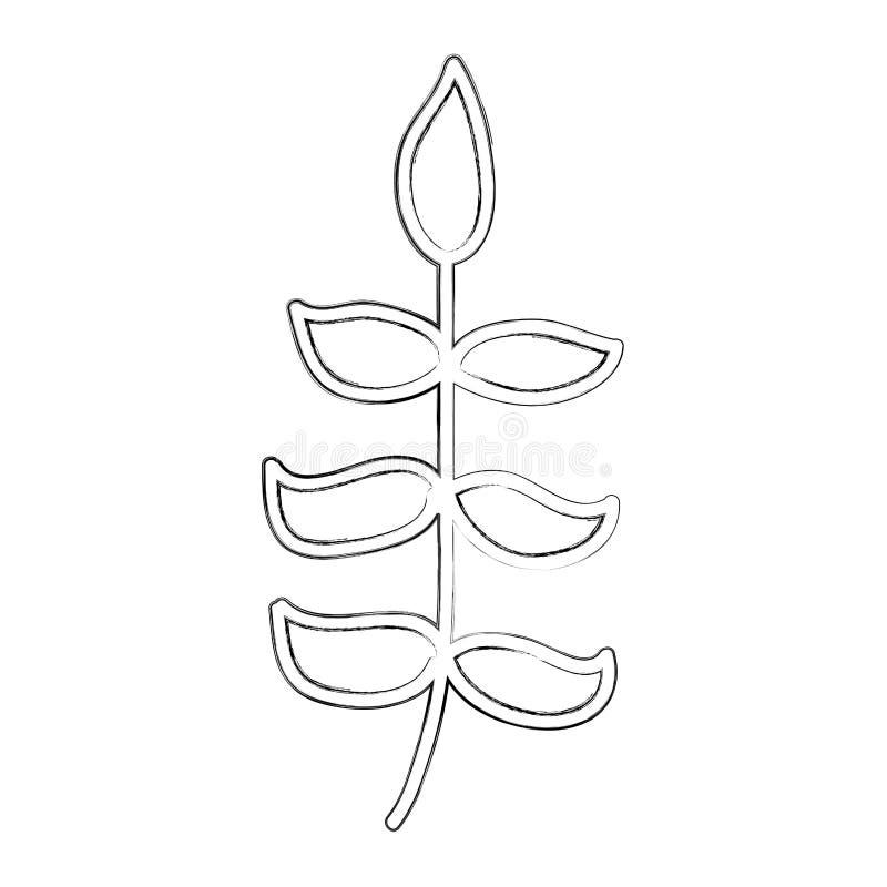 Sketch draw bush cartoon stock vector. Illustration of environment ...