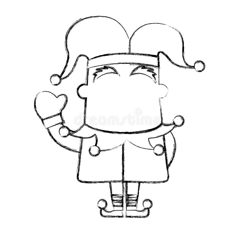 Sketch Draw Jester Cartoon Vector Stock Vector - Illustration of ...