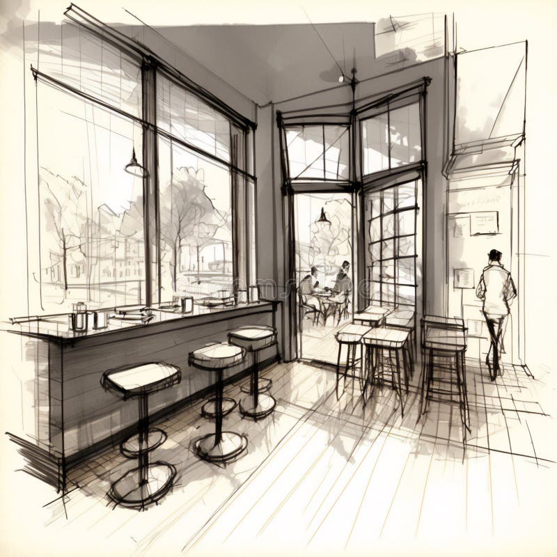 Shop Window Line Drawing Stock Illustrations – 857 Shop Window Line ...