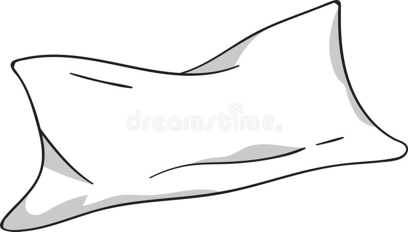 Sketch Drawing Pillow stock vector. Illustration of sketch - 292245052