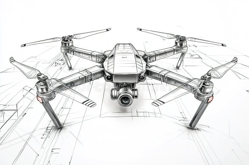 Ai Drone Delivery Sketch Stock Photos - Free & Royalty-Free Stock ...