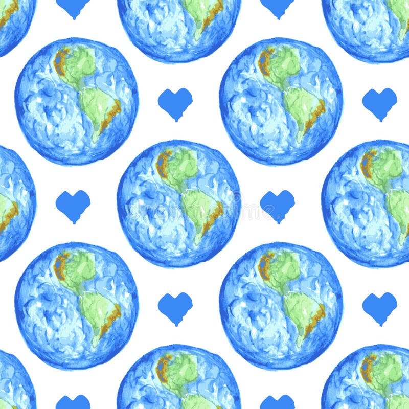 Sketch Earth and Heart in Vintage Style Stock Vector - Illustration of ...