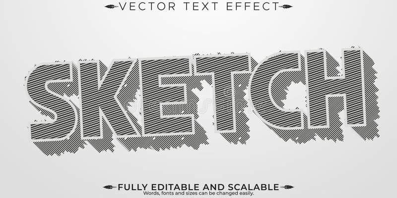 Sketch Editable Text Effect, Editable Chalk and Drawing Text Style ...