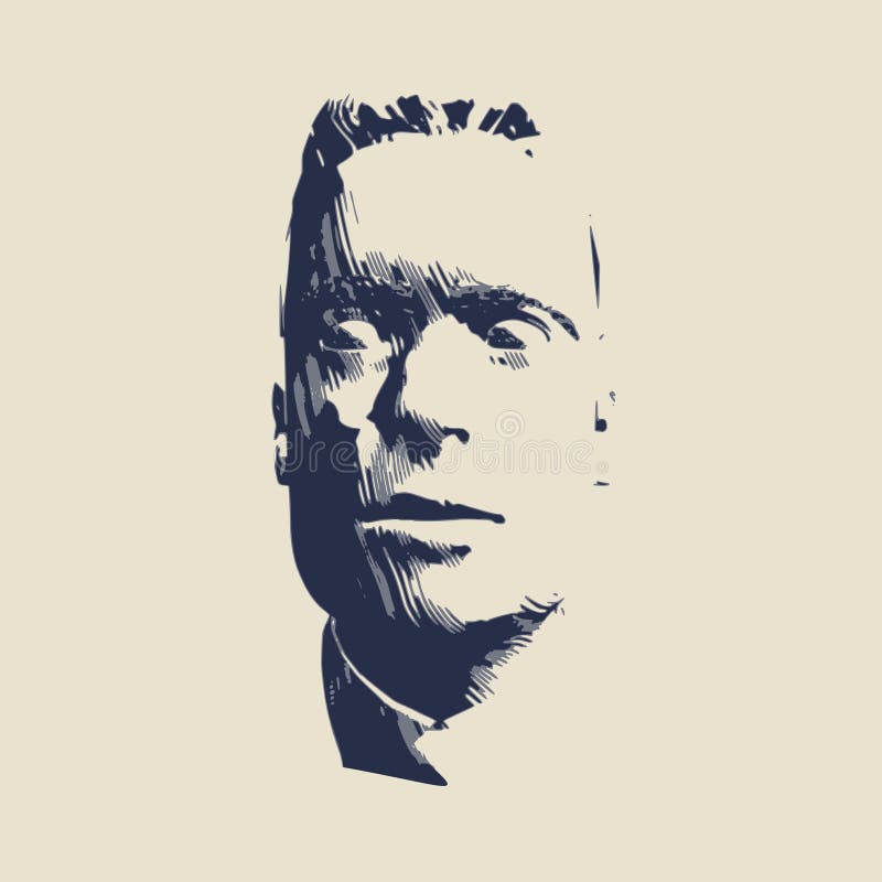 Sketch of a face stock vector. Illustration of person - 166009111