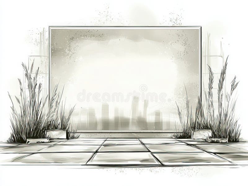 Landscaping Border Design Sketch