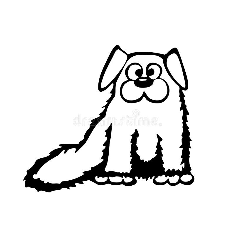 Sketch funny dogs stock vector. Illustration of mammal - 83159335