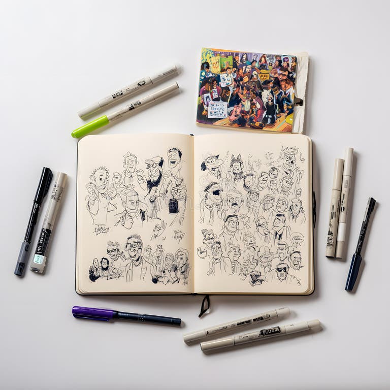 Party Drawing Game Telestrations Stock Illustrations – 4 Party Drawing ...