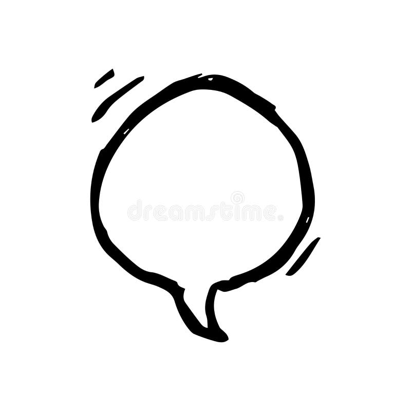 Sketch Hand Drawn Blank Speech Bubble Stock Vector - Illustration of ... Sketch Hand Drawn Blank Speech Bubble Stock Vector - Illustration of ...