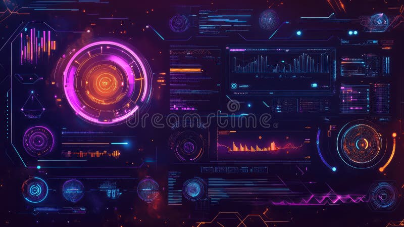 Sketch Hand Drawn Style Pulsating Ai Interface Stock Illustration - Illustration of style, trend ...