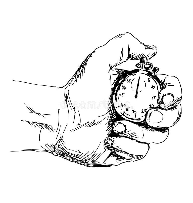 Stop Watch Sketch Stock Illustrations – 513 Stop Watch Sketch Stock ...