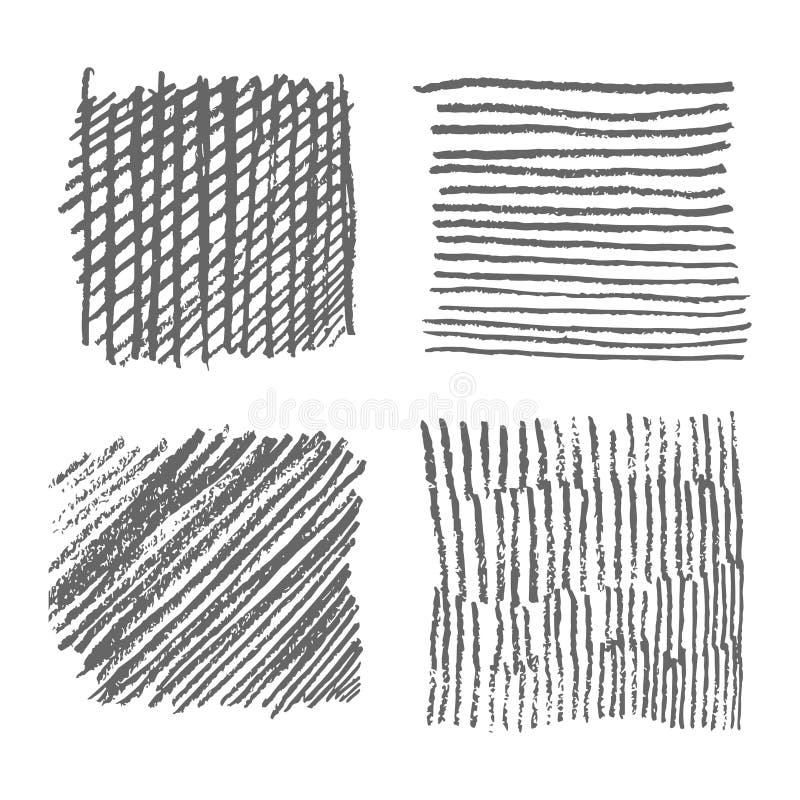 Sketch Hatching Pen. Pen Scribble Effects. Doodle Freehand Sketchy ...