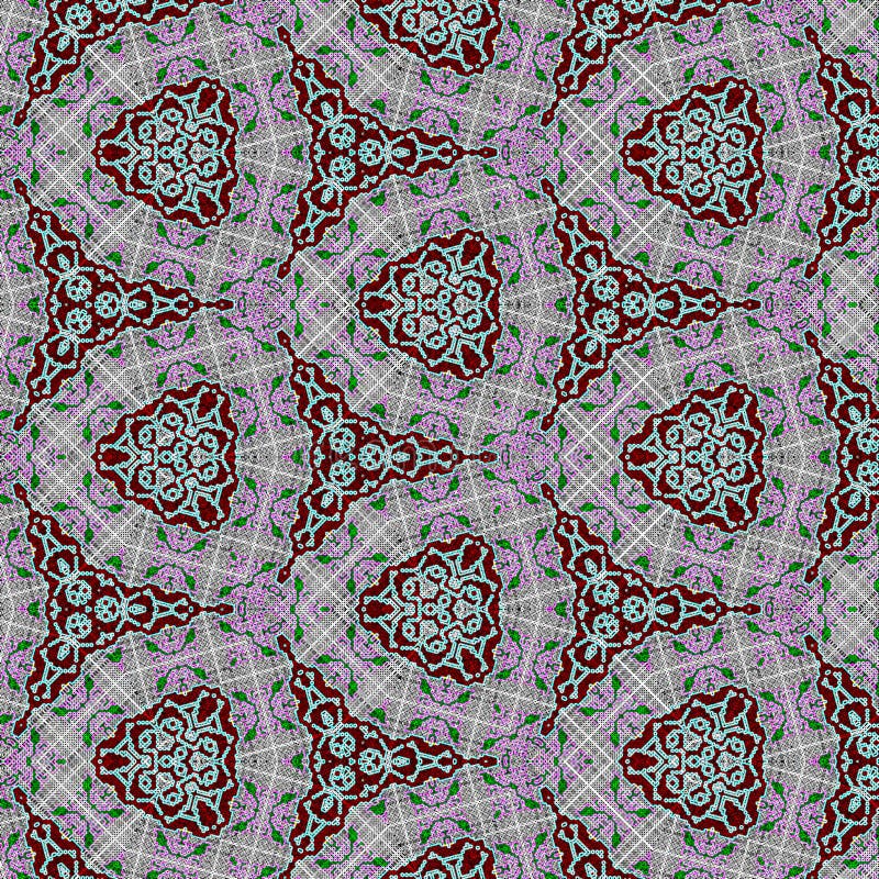 Vintage Continuous Pattern on Yellow Background for Wallpaper or ...