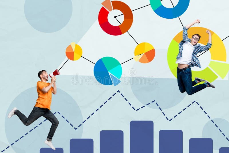 Sketch Image Composite Collage of Two Colleagues Office Managers Men ...