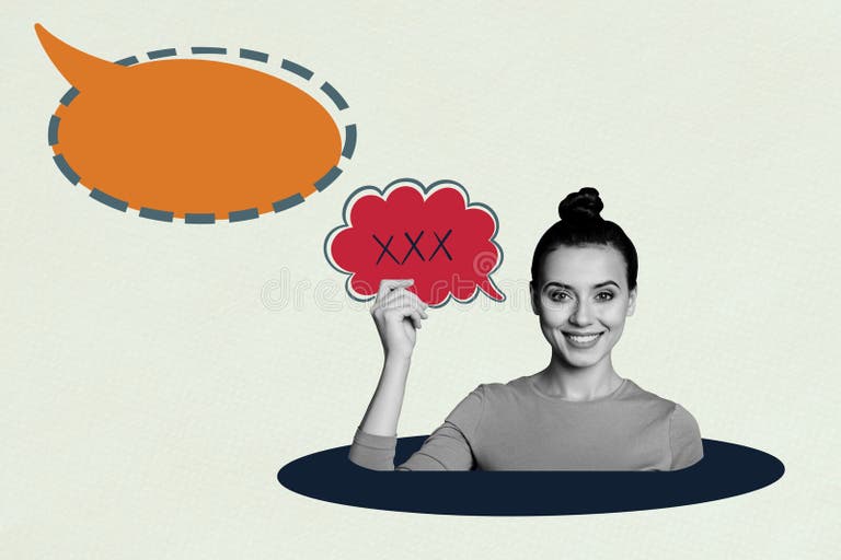 Sketch Image Trend Artwork 3D Photo Collage of Email Texting Cloud ...