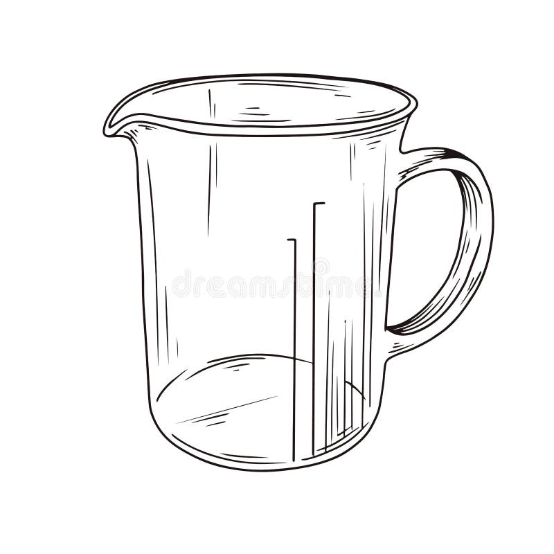 Doodle Measuring Cup Stock Illustrations – 236 Doodle Measuring Cup ...