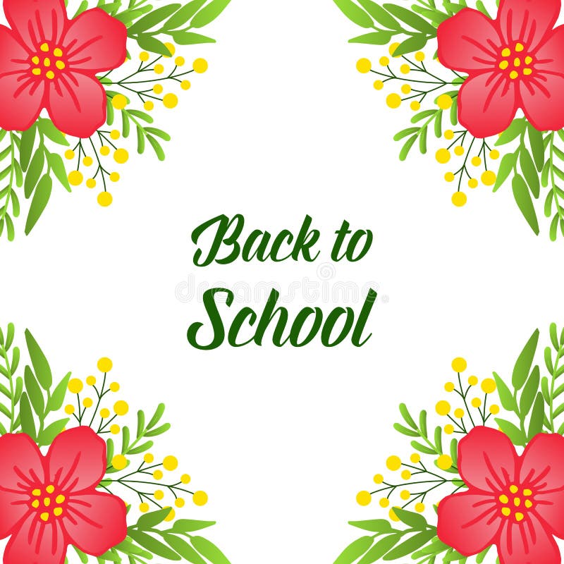 Sketch Leaf Flower Frame Blossom, for Design of Various Card Back To ...