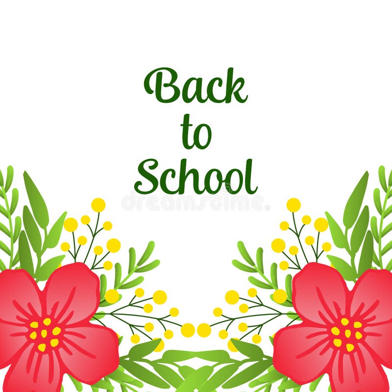 Sketch Leaf Flower Frame Blossom, for Design of Various Card Back To ...