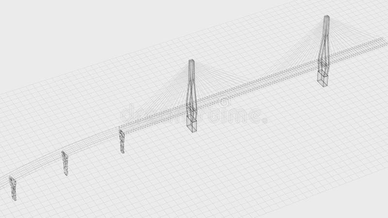 Suspension Bridge Line Drawing Stock Illustrations – 120 Suspension ...