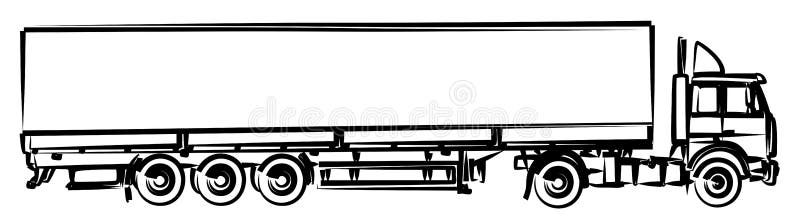 Big Trailer Sketch Stock Illustrations – 470 Big Trailer Sketch Stock ...