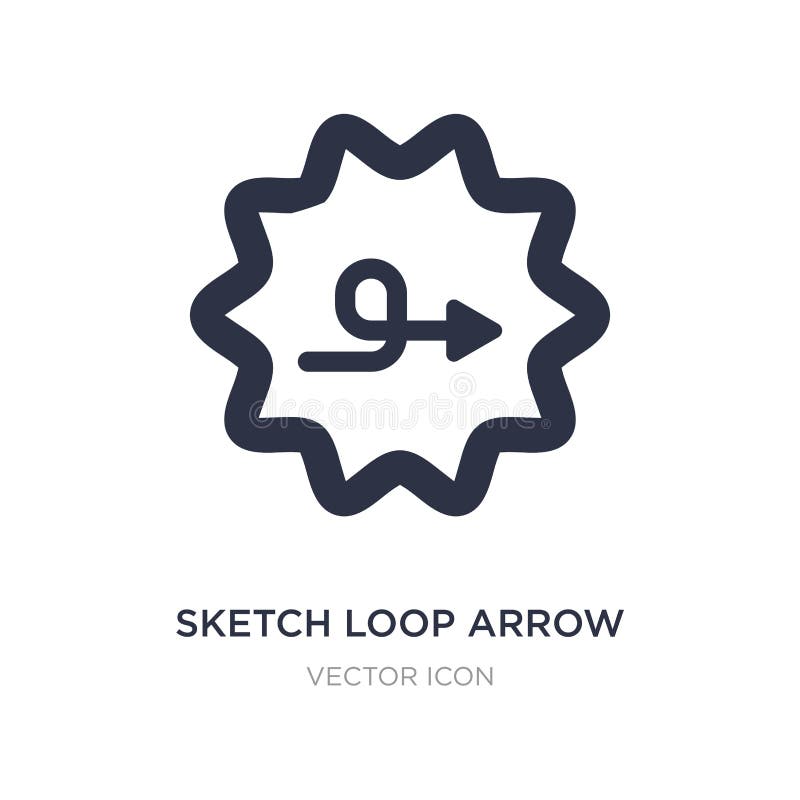 Sketch Loop Arrow Icon in Filled, Thin Line, Outline and Stroke Style ... Sketch Loop Arrow Icon in Filled, Thin Line, Outline and Stroke Style ...