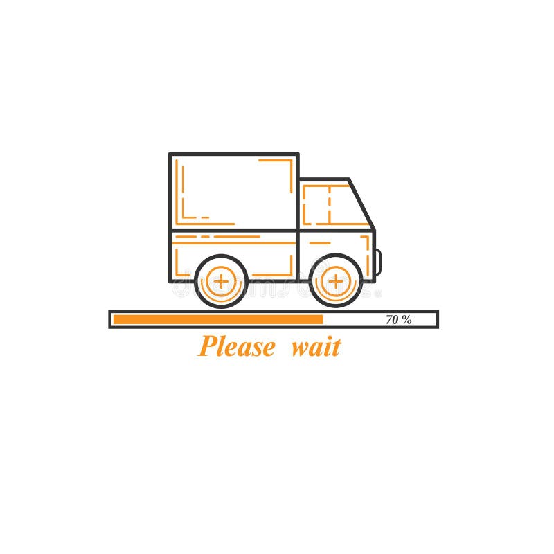 Sketch of a Lorry - Icon - Vector Stock Vector - Illustration of slow ...
