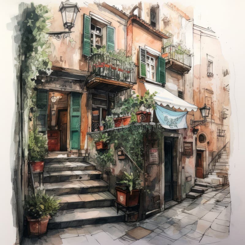 Italy Reference Illustration Stock Illustration - Illustration of ...