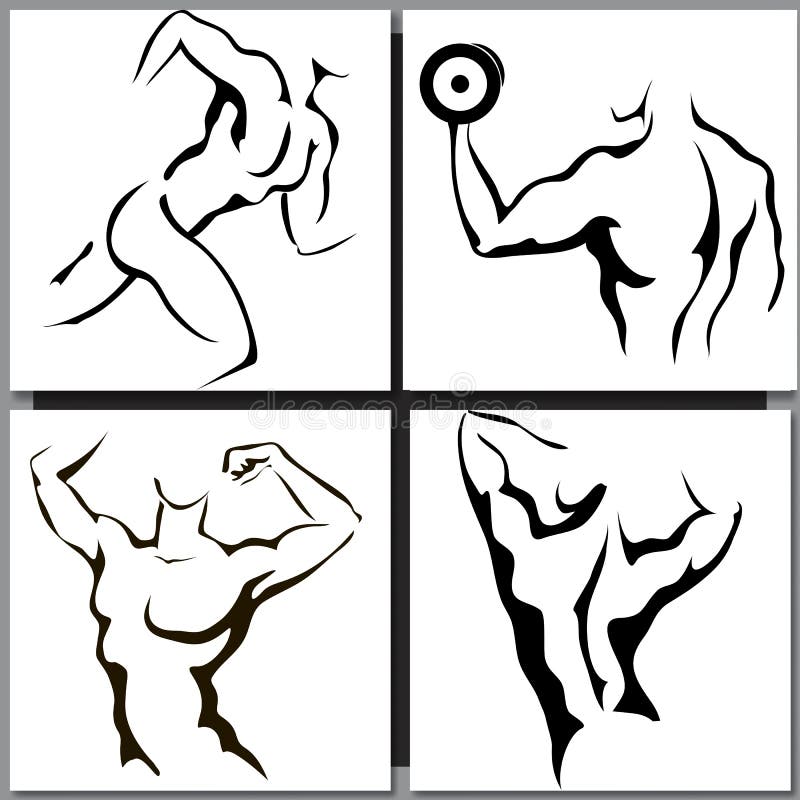 Sketch Muscular Man Stock Illustrations – 2,651 Sketch Muscular Man ...
