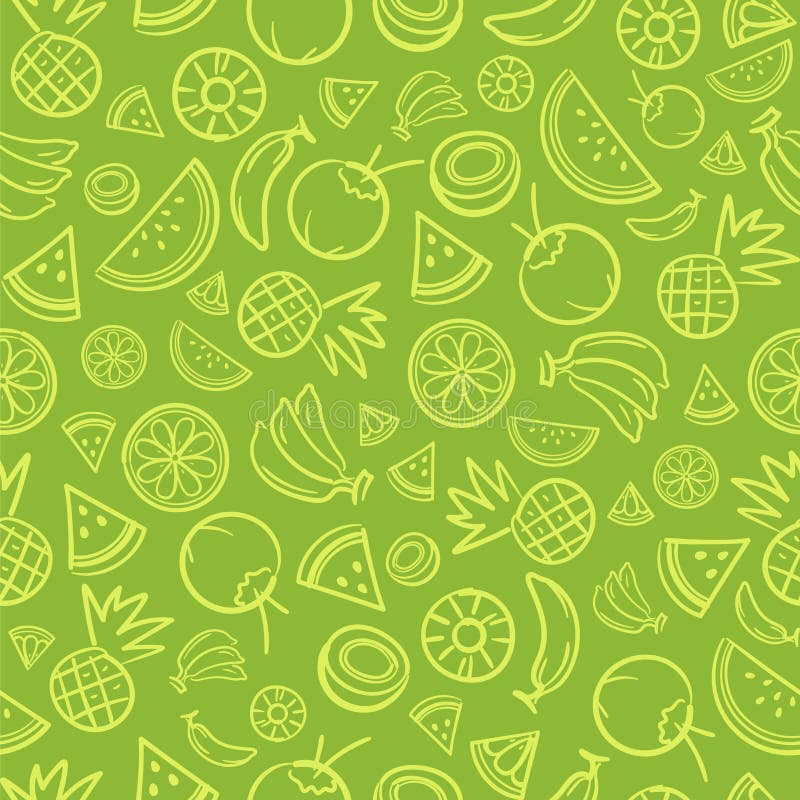 Sketch Mixed Tropical Fruits Seamless Summer Pattern Background Stock ... Sketch Mixed Tropical Fruits Seamless Summer Pattern Background Stock ...