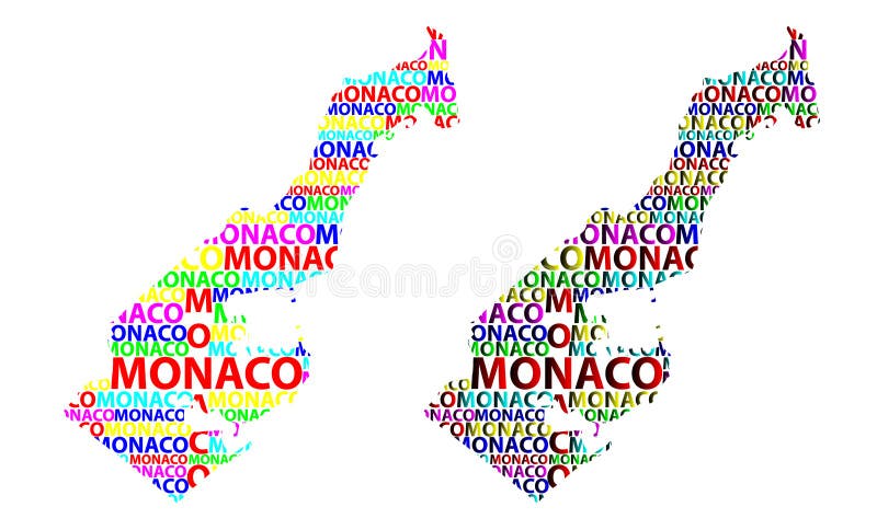 Map of Monaco - Vector Illustration Stock Vector - Illustration of ...