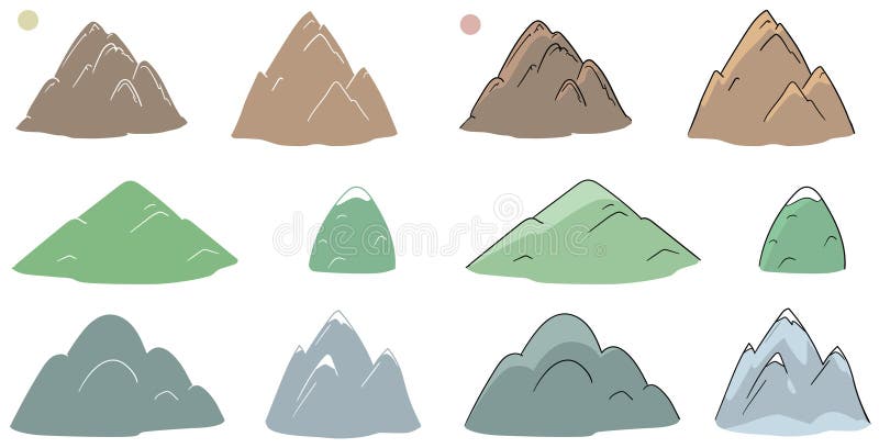 Different Peaks Stock Illustrations – 307 Different Peaks Stock ...