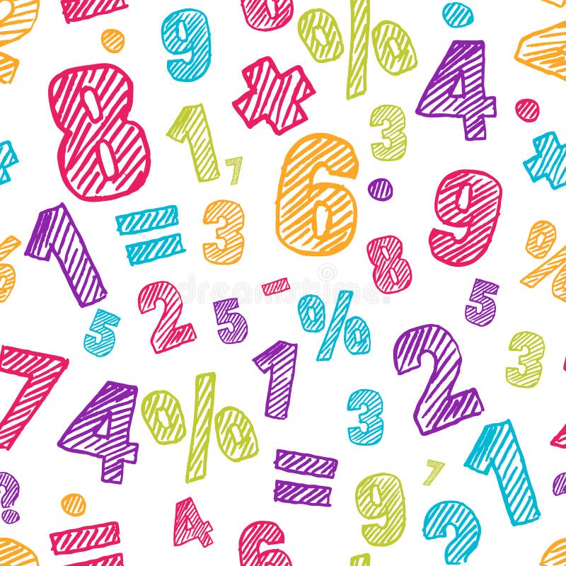 Numbers Design Mathematics Background Stock Illustrations – 9,996 ...