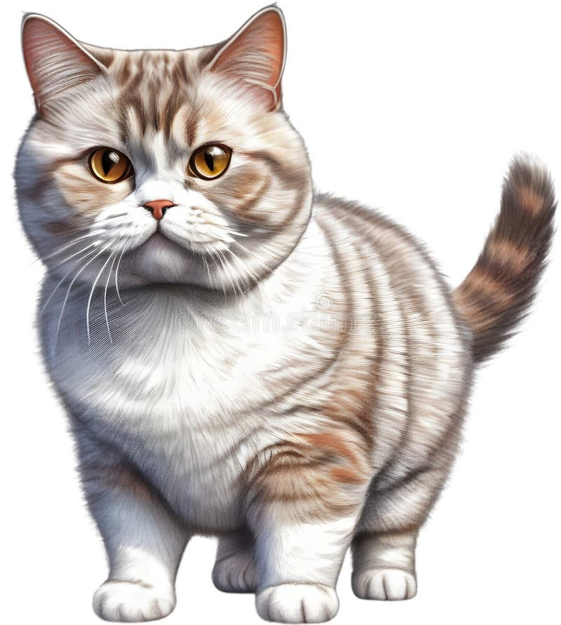 A Sketch of a Munchkin Cat. AI-Generated. Stock Photo - Image of ...