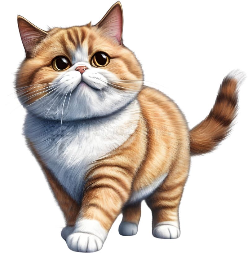 A Sketch of a Munchkin Cat. AI-Generated. Stock Image - Image of ...