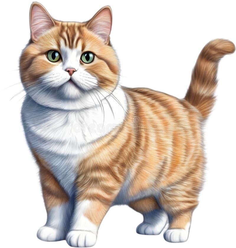 A Sketch of a Munchkin Cat. AI-Generated. Stock Photo - Image of ...