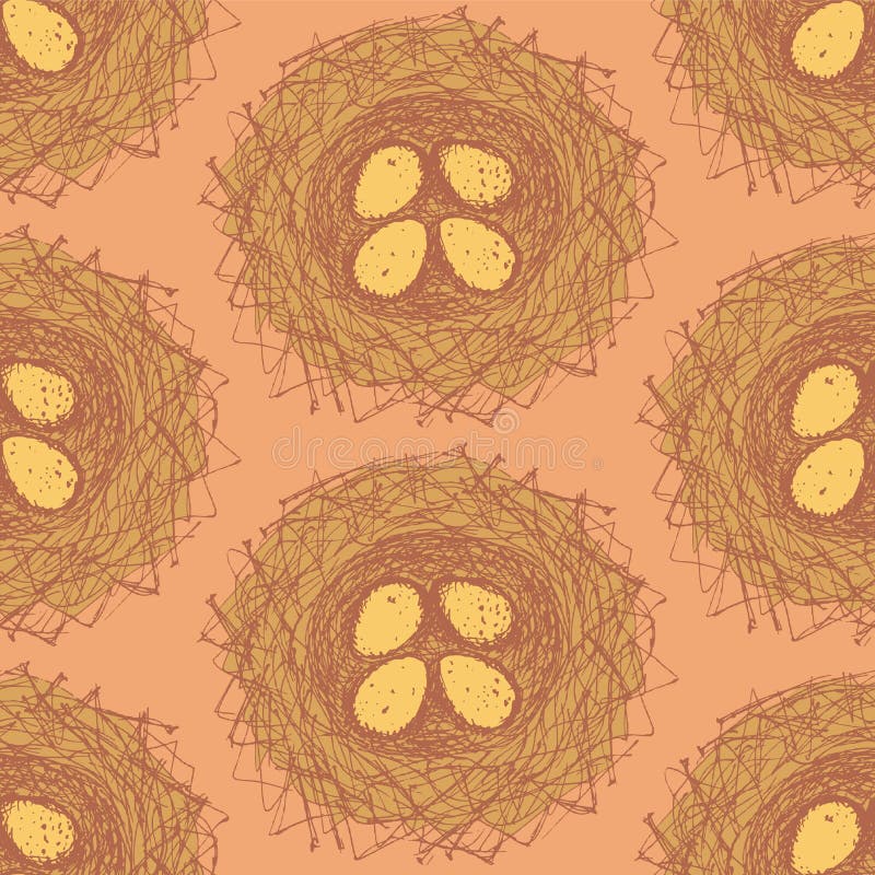 Sketch Nest in Vintage Style Stock Vector - Illustration of abstract ...