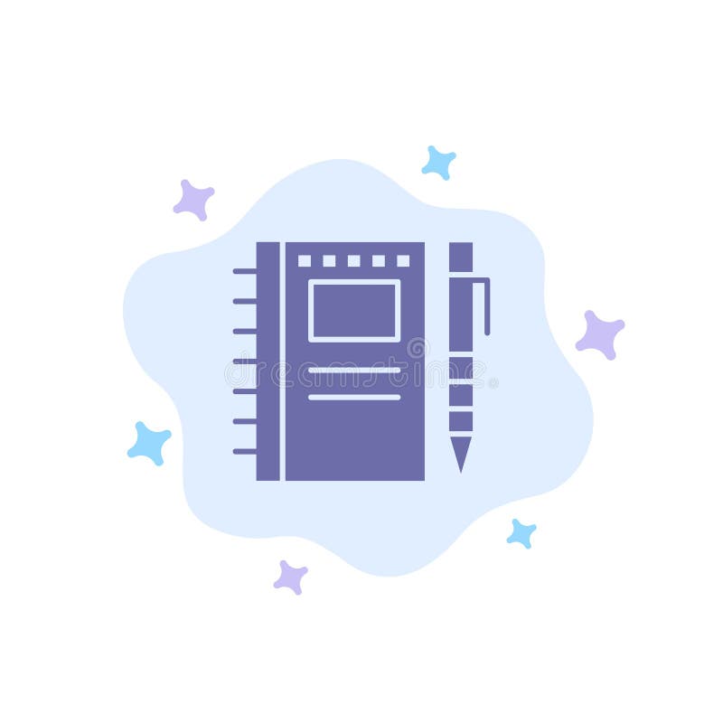 Sketch Notebook, Drawing, Notebook, Pencil, Sketch Blue Icon on ...