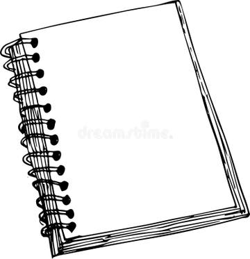 Sketch of a Notebook. Vector Illustration with Hand Drawn Notebook ...