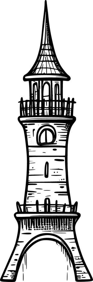Old Tower Castle Sketch Stock Illustrations – 3,049 Old Tower Castle ...