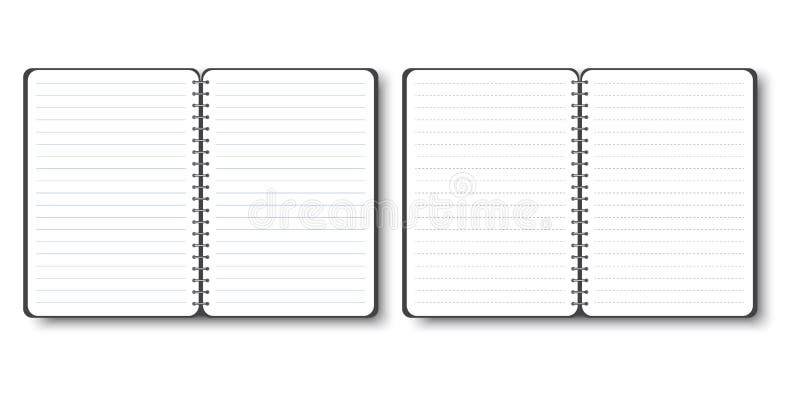 Sketch Open Notebook for Paper Design. Vector Illustration Isolated ...