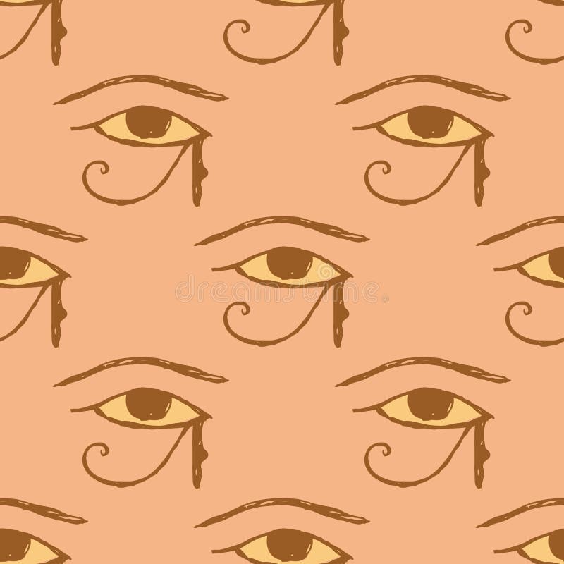 Sketch Osiris Eye in Vintage Style Stock Vector - Illustration of ...
