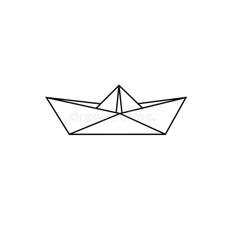 Paper Boat Icon Stock Illustrations 8938 Paper Boat Icon Stock Illustrations Vectors